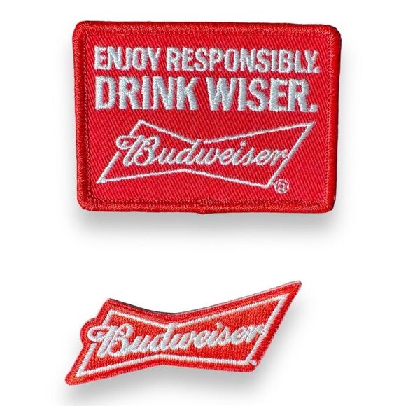 Budweiser | Accessories | Vintage Red Budweiser Logo Embroidered Patch ...